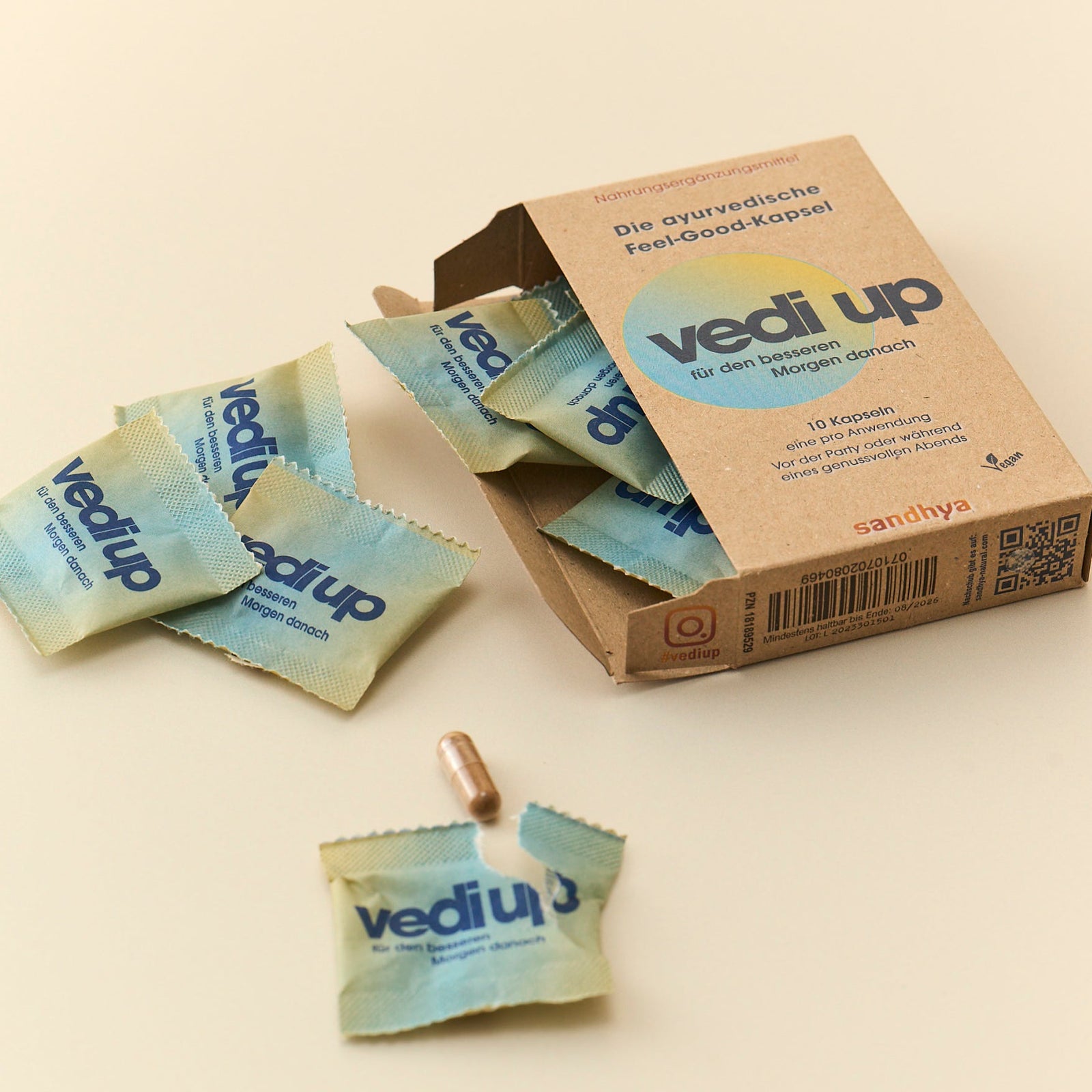 Ayurvedische Kapsel vedi up "Fan Box" (10 Kapseln)